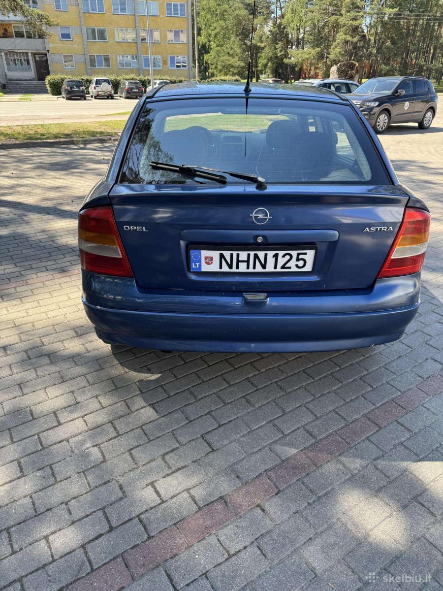 Blue Opel Astra 2002 in Kazlu Ruda, with an engine capacity of 1.70 L and mileage of 264 thousand km for 750 €, photo 5 on AUTOMOTO.COM.LV