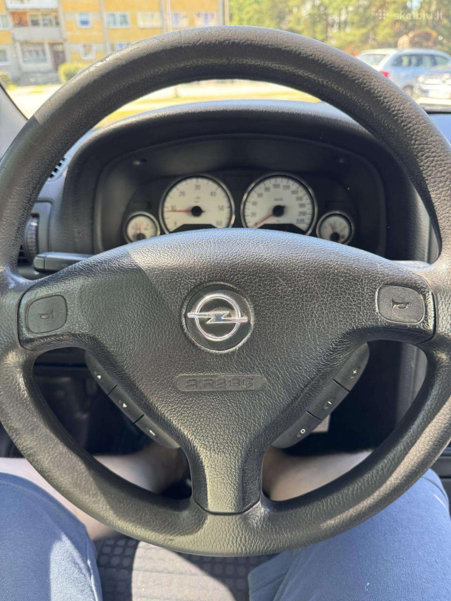 Blue Opel Astra 2002 in Kazlu Ruda, with an engine capacity of 1.70 L and mileage of 264 thousand km for 750 €, photo 9 on AUTOMOTO.COM.LV