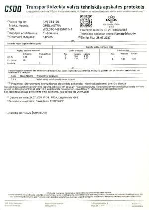 Синий Опель Астра 2003 в Рига, объемом двигателя 1.40 л и пробегом 143 тыс. км за 1500 €, фото 6 на AUTOMOTO.COM.LV