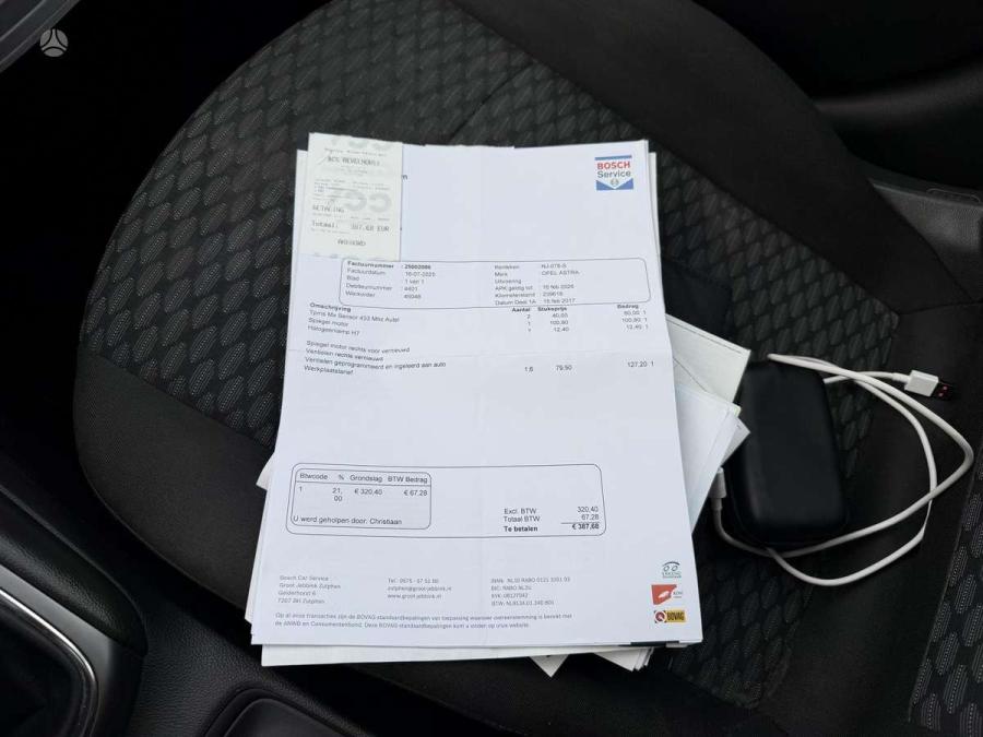 Синий Опель Астра 2017 в Мажейкяй, объемом двигателя 1.60 л и пробегом 255 тыс. км за 4500 €, фото 30 на AUTOMOTO.COM.LV
