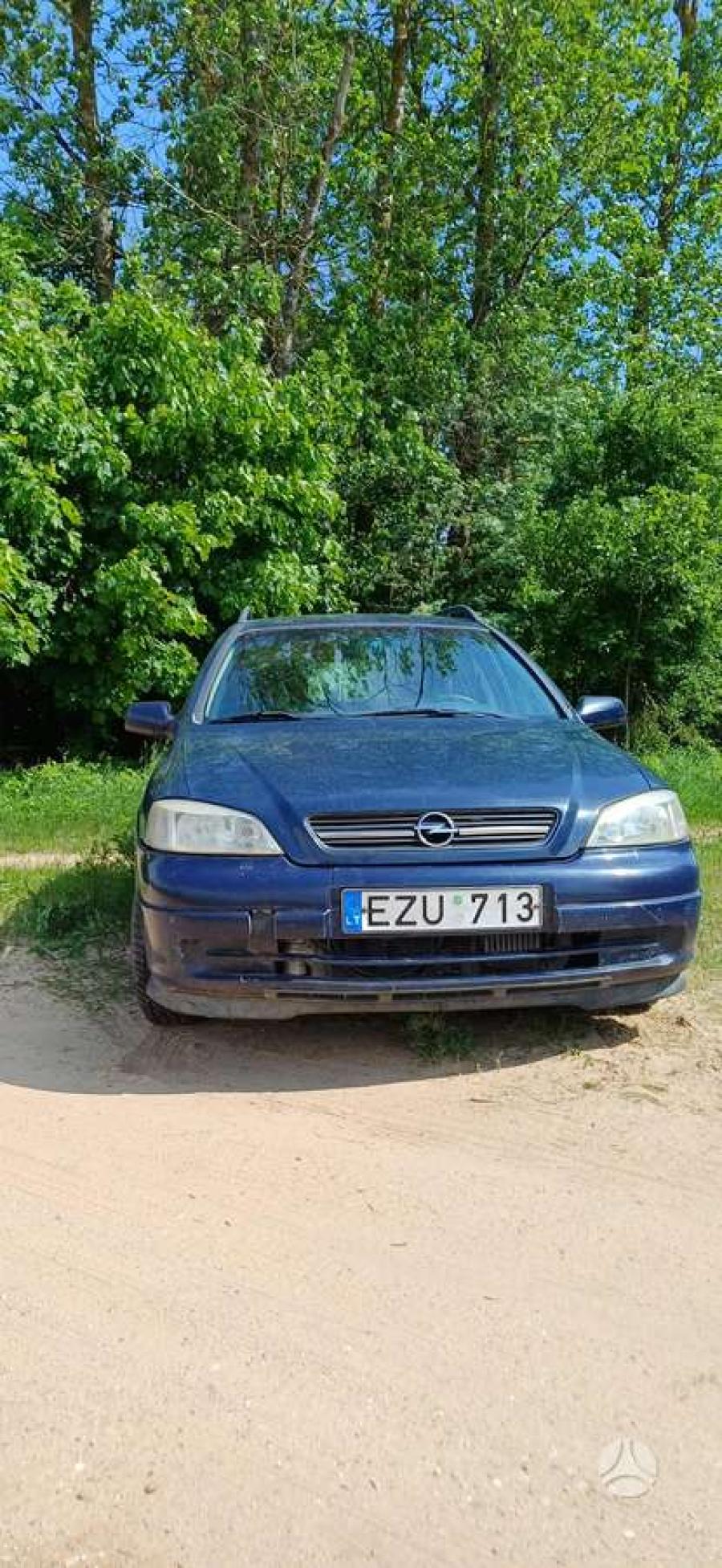Blue Opel Astra 2000 in Lazdijai, with an engine capacity of 1.69 L and mileage of 279 thousand km for 849 €, photo 1 on AUTOMOTO.COM.LV