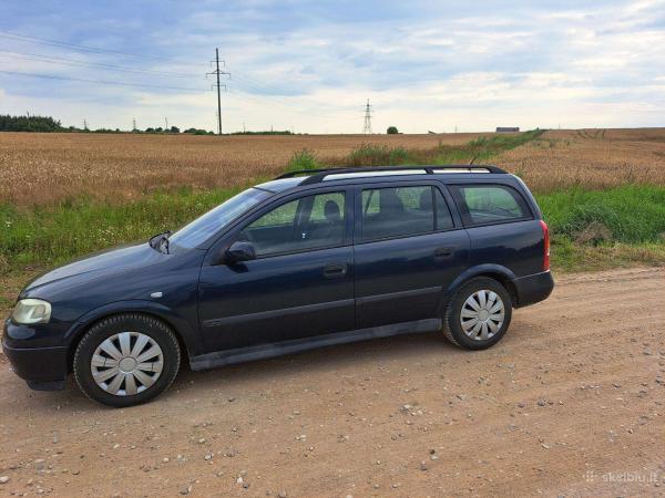 Zils Opel Astra 2001 Kauņa, ar dzinēja tilpumu 2.00 L un nobraukumu 250 tūkst. km par 450 €, foto 1 vietnē AUTOMOTO.COM.LV