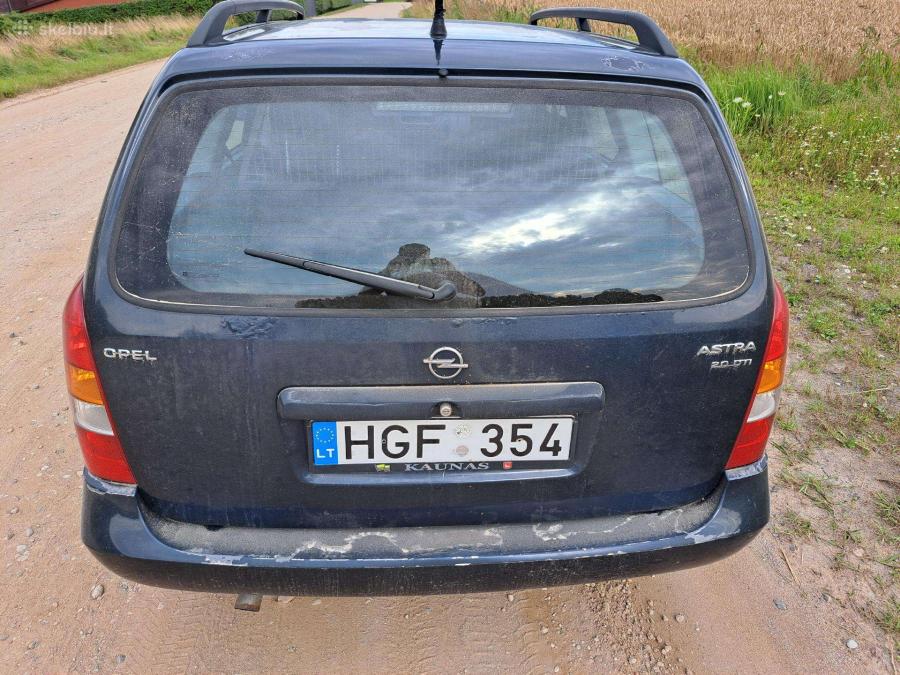 Синий Опель Астра 2001 в Каунас, объемом двигателя 2.00 л и пробегом 250 тыс. км за 450 €, фото 5 на AUTOMOTO.COM.LV