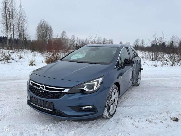 Blue Opel Astra 2017 in Panevezys, with an engine capacity of 1.60 L and mileage of 71 thousand km for 5350 €, photo 1 on AUTOMOTO.COM.LV