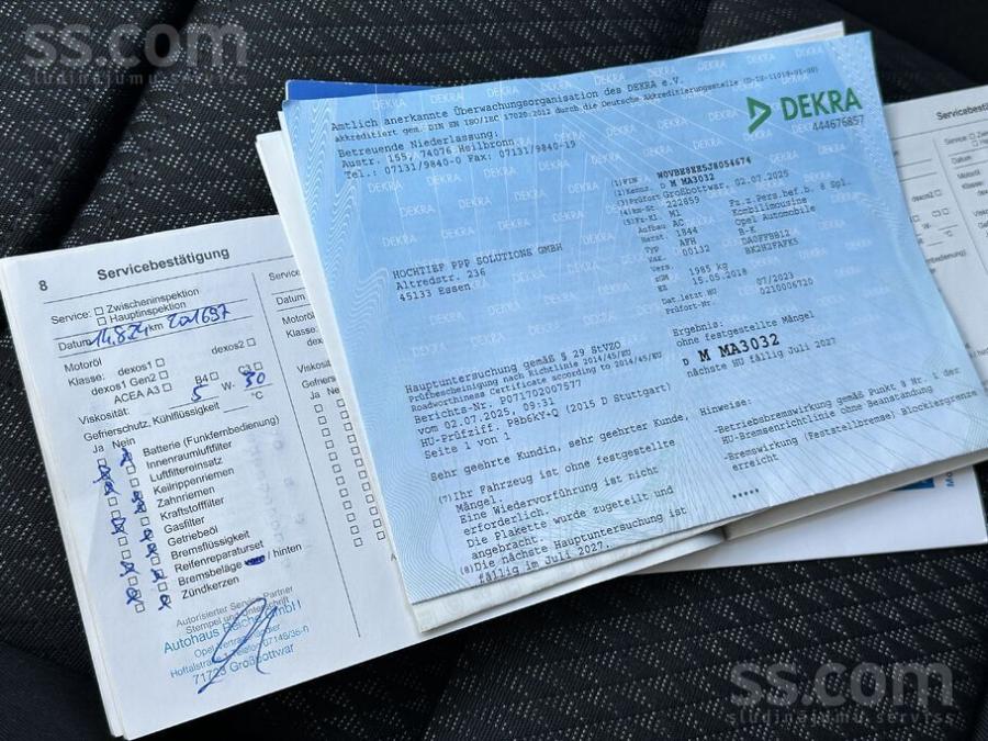 Blue Opel Astra 2018 in Tukums, with an engine capacity of 1.60 L and mileage of 225 thousand km for 6390 €, photo 24 on AUTOMOTO.COM.LV