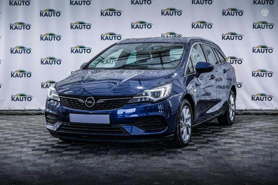 Blue Opel Astra 2020 in Kaunas, with an engine capacity of 1.20 L and mileage of 178 thousand km for 8290 €, photo 1 on AUTOMOTO.COM.LV