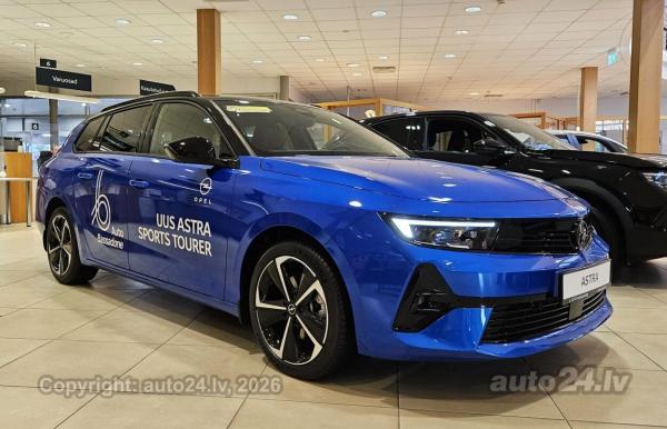 Zils Opel Astra 2024 Tallina, ar dzinēja tilpumu 0.00 L un nobraukumu 0 tūkst. km par 25900 €, foto 1 vietnē AUTOMOTO.COM.LV