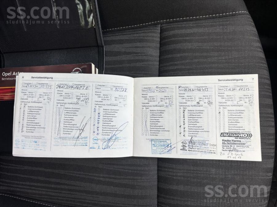 Green Opel Astra 2011 in Ogre, with an engine capacity of 1.60 L and mileage of 180 thousand km for 4400 €, photo 16 on AUTOMOTO.COM.LV