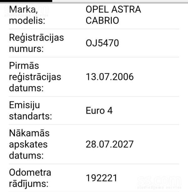 Pelēks Opel Astra 2006 Cēsis, ar dzinēja tilpumu 2.00 L un nobraukumu 193 tūkst. km par 2400 €, foto 4 vietnē AUTOMOTO.COM.LV