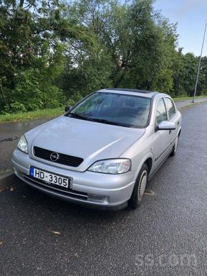 Grey Opel Astra 1999 in Riga, with an engine capacity of 1.60 L and mileage of 188 thousand km for 1050 €, photo  on AUTOMOTO.COM.LV