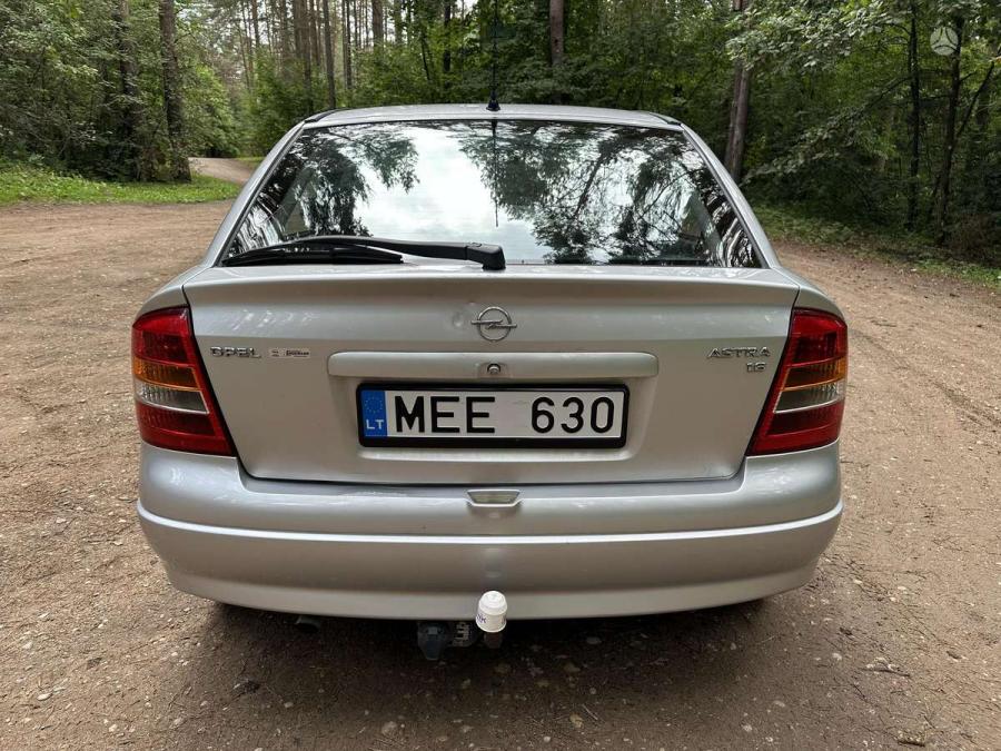 Pelēks Opel Astra 2002 Utena, ar dzinēja tilpumu 1.60 L un nobraukumu 103 tūkst. km par 850 €, foto 6 vietnē AUTOMOTO.COM.LV