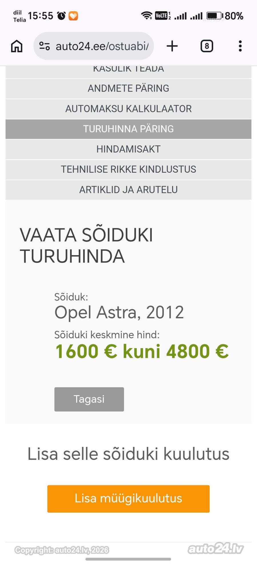Pelēks Opel Astra 2012 Tallina, ar dzinēja tilpumu 1.70 L un nobraukumu 0 tūkst. km par 3999 €, foto 9 vietnē AUTOMOTO.COM.LV