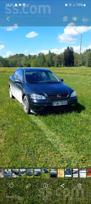 Grey Opel Astra 1998 in Aluksne, with an engine capacity of 1.80 L and mileage of 200 thousand km for 500 €, photo  on AUTOMOTO.COM.LV