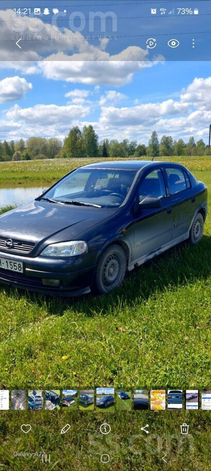 Pelēks Opel Astra 1998 Alūksne, ar dzinēja tilpumu 1.80 L un nobraukumu 200 tūkst. km par 500 €, foto 3 vietnē AUTOMOTO.COM.LV