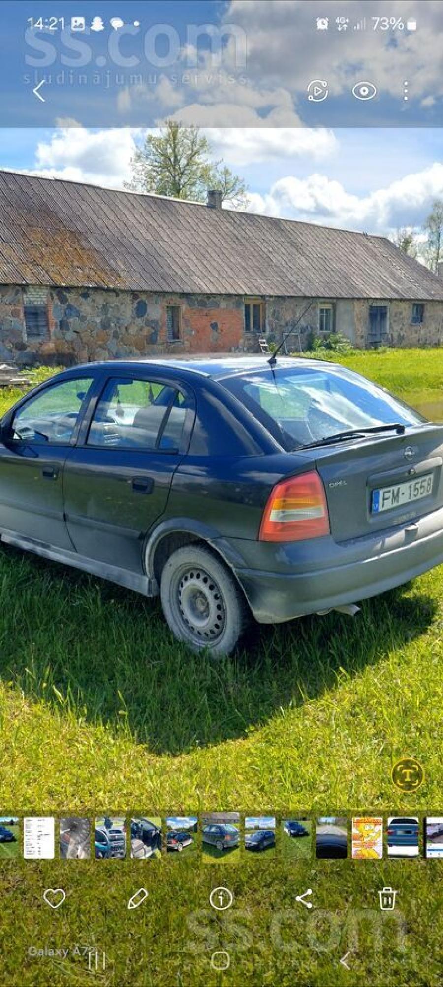 Pelēks Opel Astra 1998 Alūksne, ar dzinēja tilpumu 1.80 L un nobraukumu 200 tūkst. km par 500 €, foto 5 vietnē AUTOMOTO.COM.LV