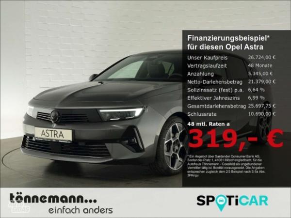 Pelēks Opel Astra 2025 Kauņa, ar dzinēja tilpumu 1.20 L un nobraukumu 12 tūkst. km par 29326 €, foto 1 vietnē AUTOMOTO.COM.LV