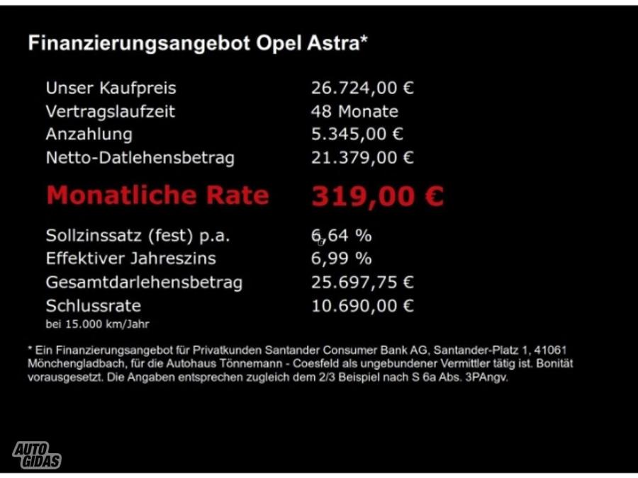 Pelēks Opel Astra 2025 Kauņa, ar dzinēja tilpumu 1.20 L un nobraukumu 12 tūkst. km par 29326 €, foto 5 vietnē AUTOMOTO.COM.LV