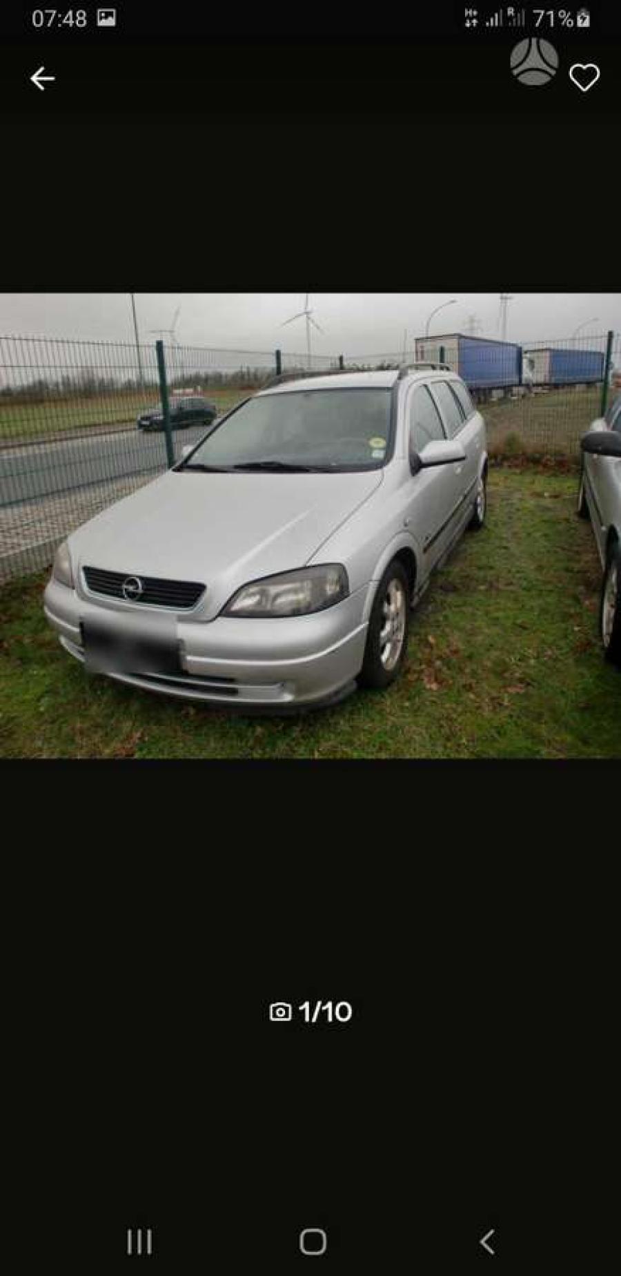 Grey Opel Astra 2004 in Marijampole, with an engine capacity of 1.60 L and mileage of 80 thousand km for 1000 €, photo 10 on AUTOMOTO.COM.LV