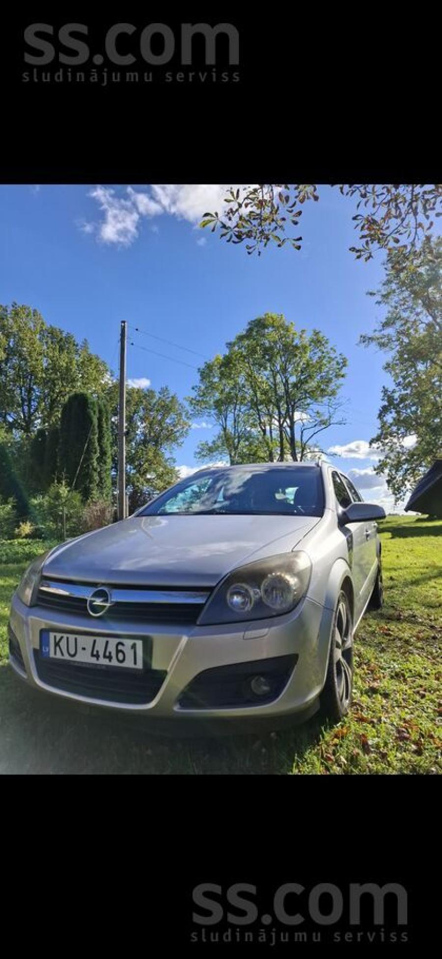 Grey Opel Astra 2006 in Liepaja, with an engine capacity of 1.90 L and mileage of 342 thousand km for 1000 €, photo 1 on AUTOMOTO.COM.LV