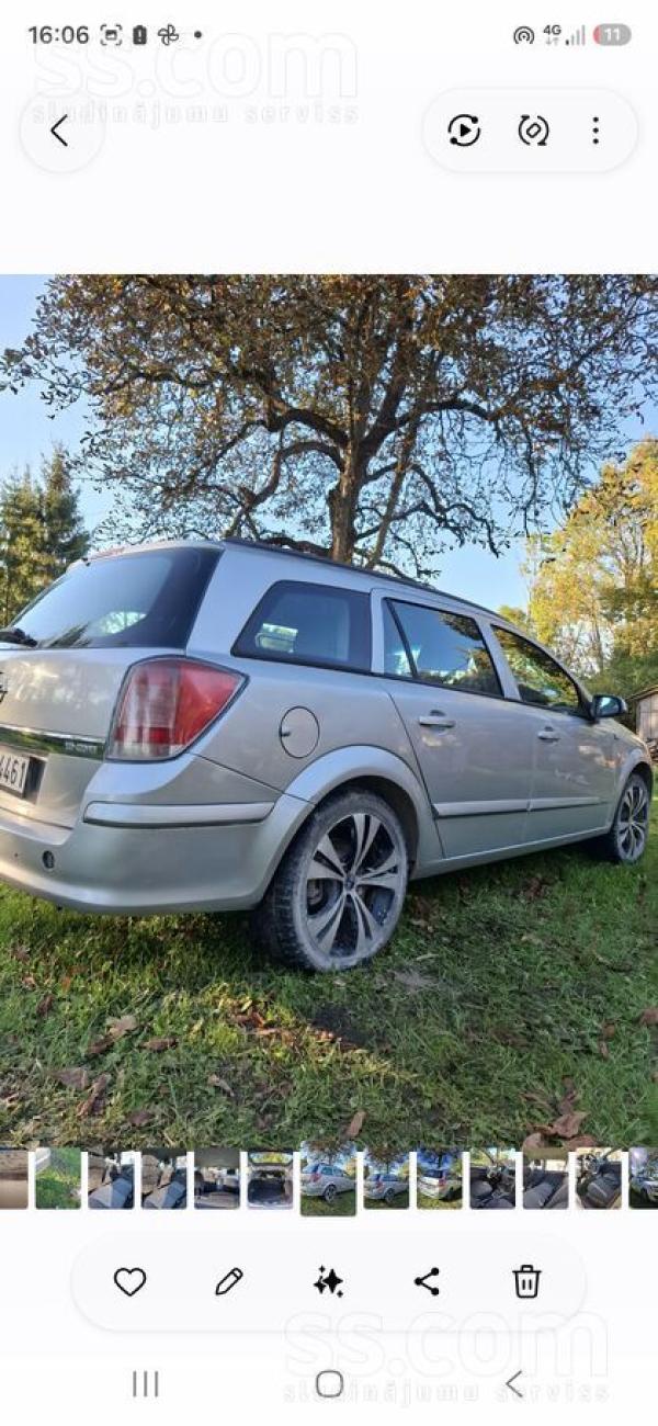 Pelēks Opel Astra 2006 Liepāja, ar dzinēja tilpumu 1.90 L un nobraukumu 342 tūkst. km par 1000 €, foto 4 vietnē AUTOMOTO.COM.LV
