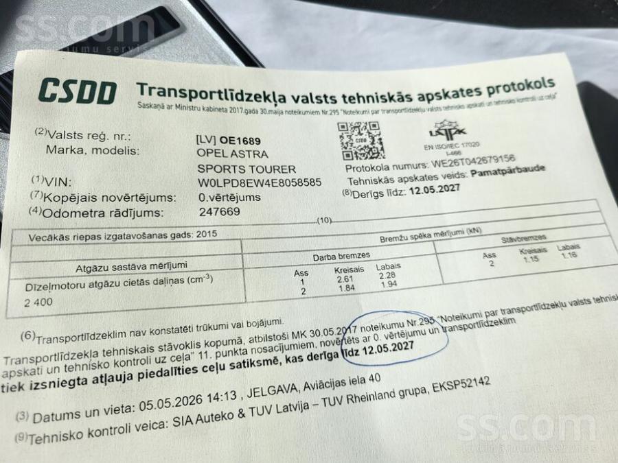 Pelēks Opel Astra 2014 Jelgava, ar dzinēja tilpumu 1.70 L un nobraukumu 248 tūkst. km par 4890 €, foto 34 vietnē AUTOMOTO.COM.LV