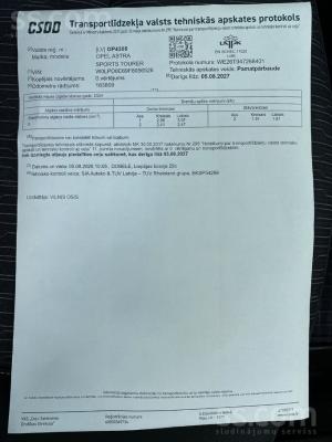 Серый Опель Астра 2015 в Тукумс, объемом двигателя 1.60 л и пробегом 0 тыс. км за 4100 €, фото 26 на AUTOMOTO.COM.LV