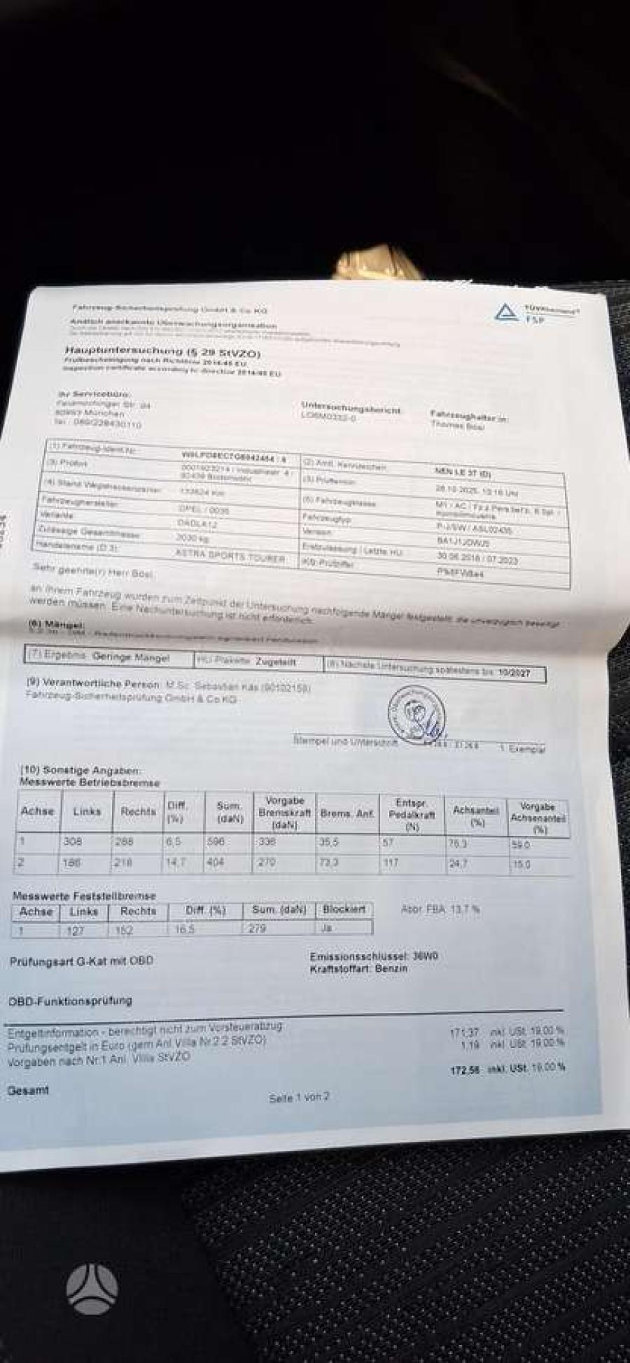 Grey Opel Astra 2016 in Rokiskis, with an engine capacity of 1.36 L and mileage of 137 thousand km for 3900 €, photo 24 on AUTOMOTO.COM.LV