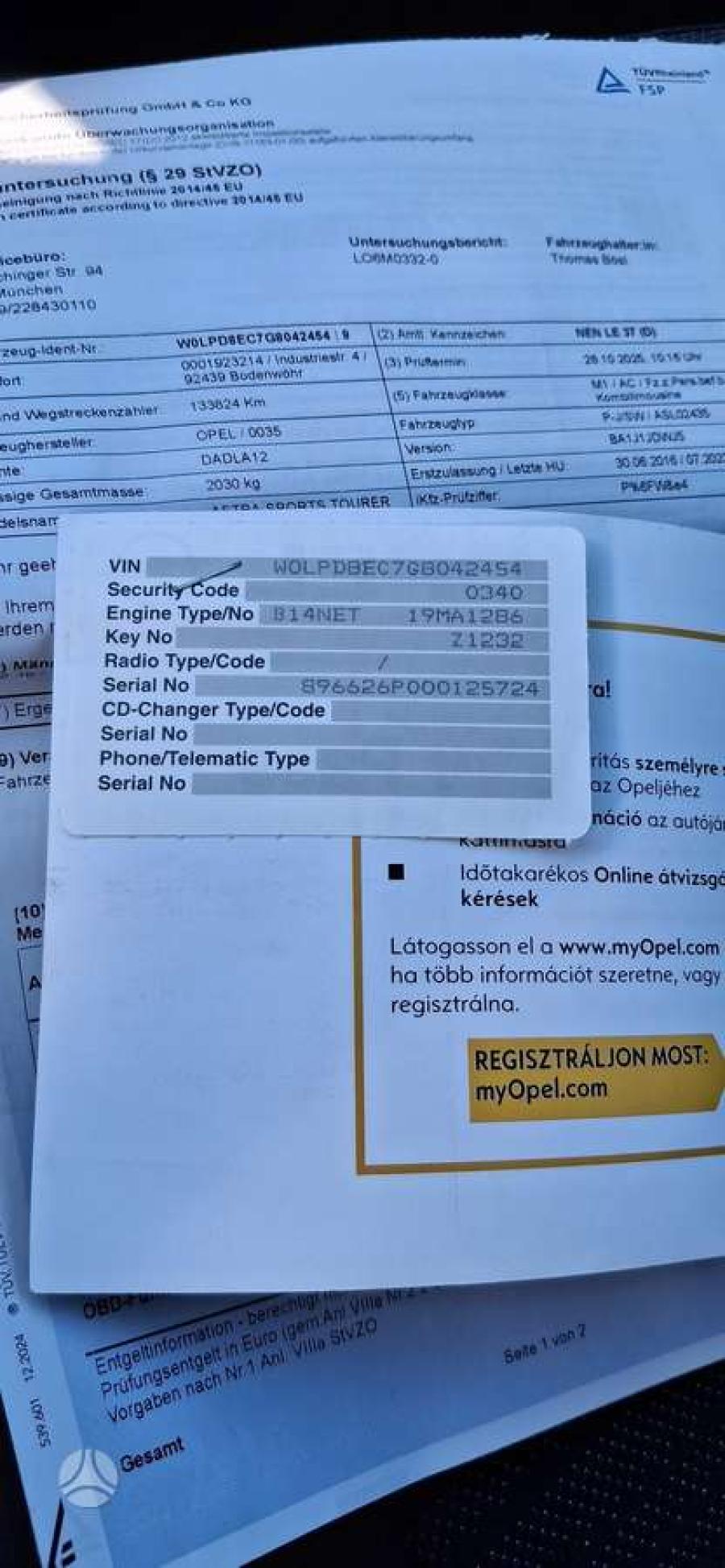 Grey Opel Astra 2016 in Rokiskis, with an engine capacity of 1.36 L and mileage of 137 thousand km for 3900 €, photo 25 on AUTOMOTO.COM.LV