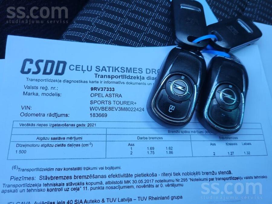 Pelēks Opel Astra 2021 Jelgava, ar dzinēja tilpumu 1.50 L un nobraukumu 184 tūkst. km par 9490 €, foto 28 vietnē AUTOMOTO.COM.LV