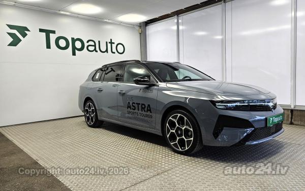 Grey Opel Astra 2026 in Tallinn, with an engine capacity of 1.50 L and mileage of 0 thousand km for 29990 €, photo 1 on AUTOMOTO.COM.LV