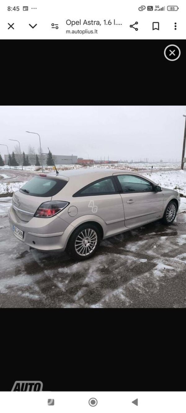 Opel Astra 2005 in Siauliai, with an engine capacity of 1.60 L and mileage of 255 thousand km for 1350 €, photo 6 on AUTOMOTO.COM.LV