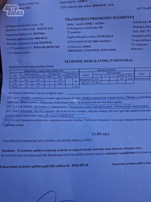 Opel Astra 2006 Viļņa, ar dzinēja tilpumu 1.70 L un nobraukumu 249 tūkst. km par 1550 €, foto 14 vietnē AUTOMOTO.COM.LV