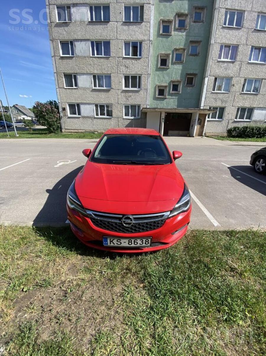 Sarkans Opel Astra 2017 Rīga, ar dzinēja tilpumu 1.40 L un nobraukumu 120 tūkst. km par 7200 €, foto 1 vietnē AUTOMOTO.COM.LV
