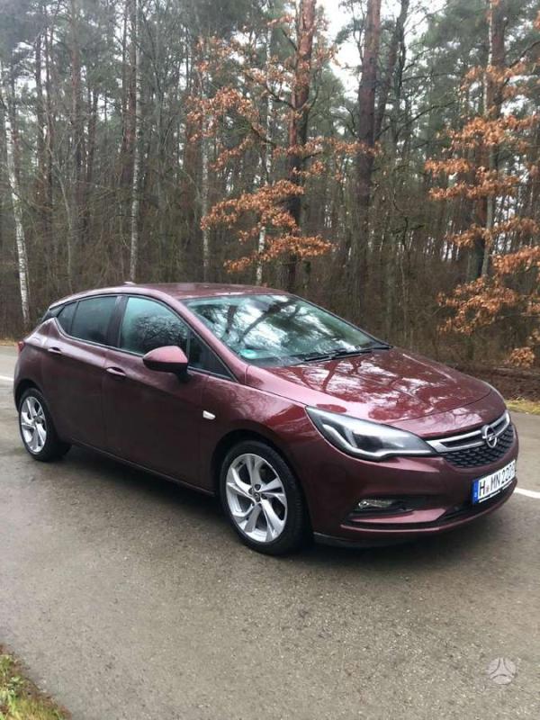 Sarkans Opel Astra 2018 Marijampole, ar dzinēja tilpumu 1.60 L un nobraukumu 195 tūkst. km par 6950 €, foto 2 vietnē AUTOMOTO.COM.LV
