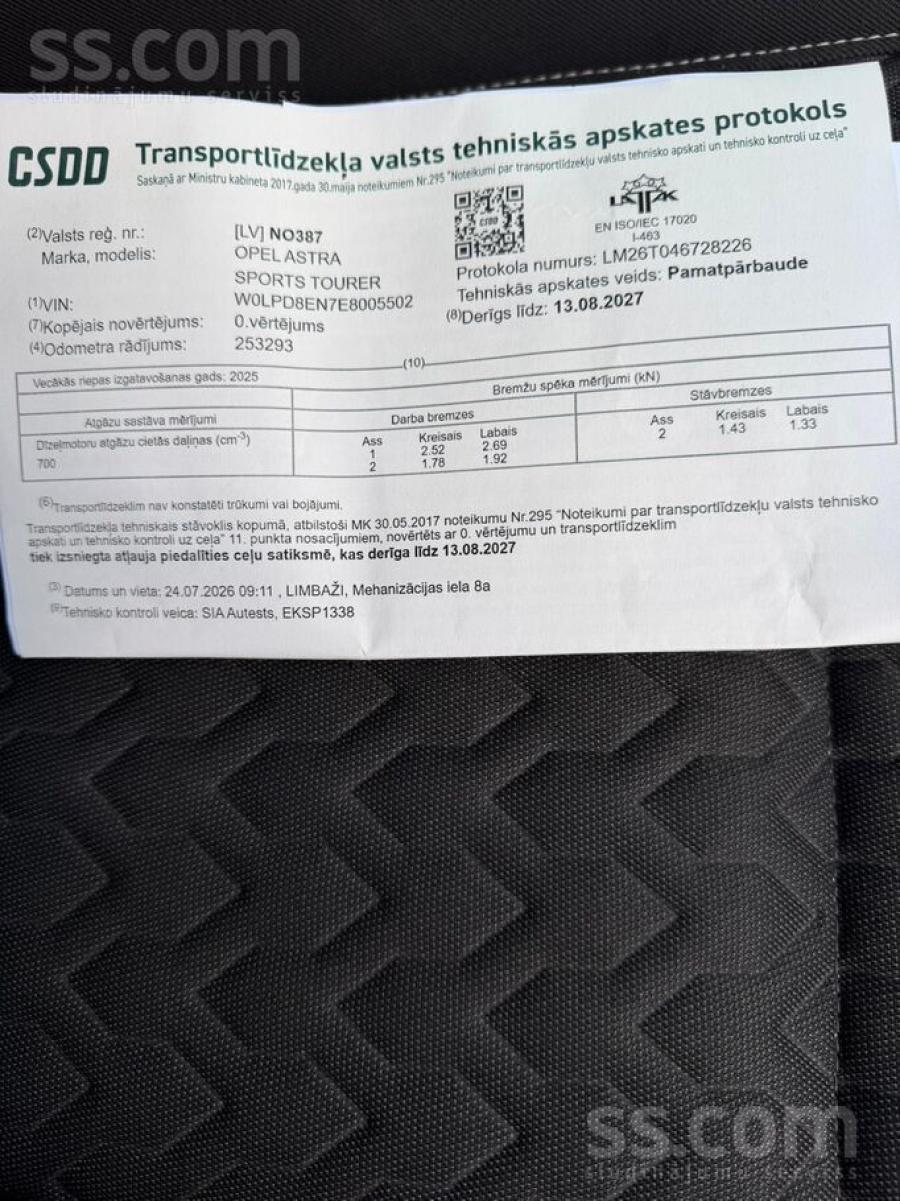 Sarkans Opel Astra 2013 Limbaži, ar dzinēja tilpumu 2.00 L un nobraukumu 250 tūkst. km par 4300 €, foto 8 vietnē AUTOMOTO.COM.LV