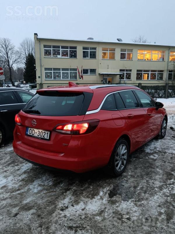 Sarkans Opel Astra 2017 Liepāja, ar dzinēja tilpumu 1.60 L un nobraukumu 198 tūkst. km par 7500 €, foto 3 vietnē AUTOMOTO.COM.LV