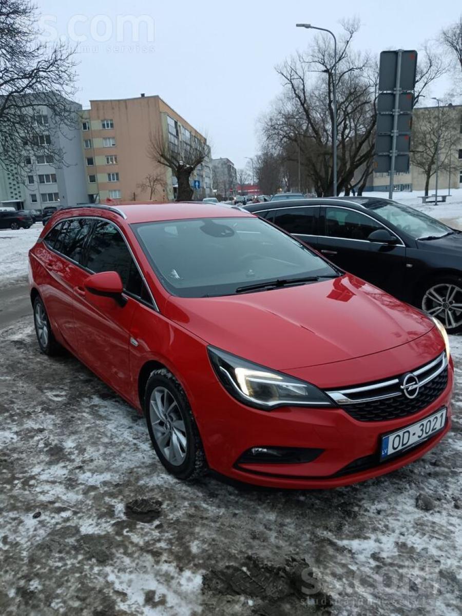 Sarkans Opel Astra 2017 Liepāja, ar dzinēja tilpumu 1.60 L un nobraukumu 198 tūkst. km par 7500 €, foto 1 vietnē AUTOMOTO.COM.LV