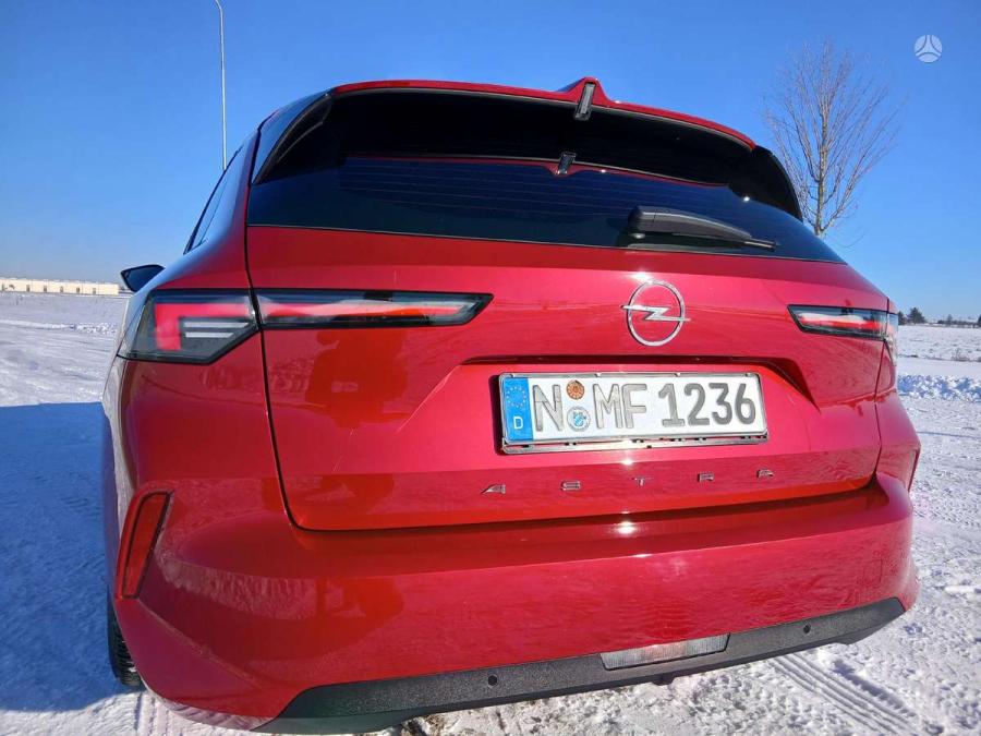 Sarkans Opel Astra 2024 Marijampole, ar dzinēja tilpumu 1.20 L un nobraukumu 12 tūkst. km par 11850 €, foto 15 vietnē AUTOMOTO.COM.LV