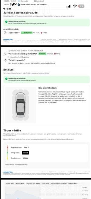 Фиолетовый Опель Астра 2015 в Салдус, объемом двигателя 1.60 л и пробегом 146 тыс. км за 5850 €, фото 24 на AUTOMOTO.COM.LV