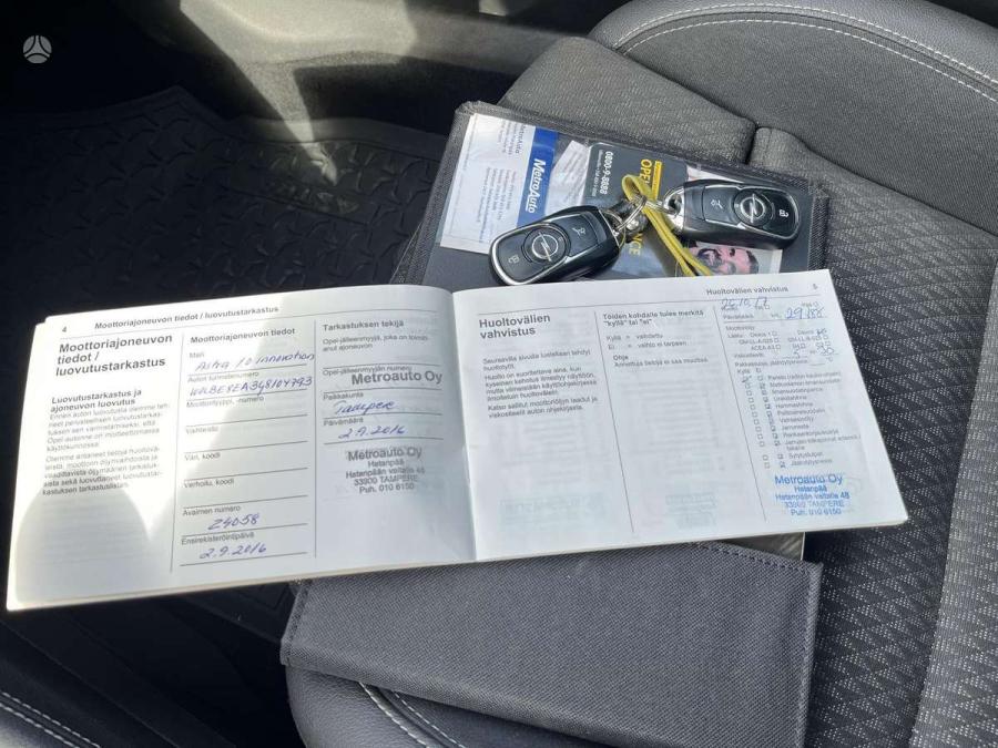 White Opel Astra 2016 in Taurage, with an engine capacity of 1.00 L and mileage of 188 thousand km for 4900 €, photo 19 on AUTOMOTO.COM.LV