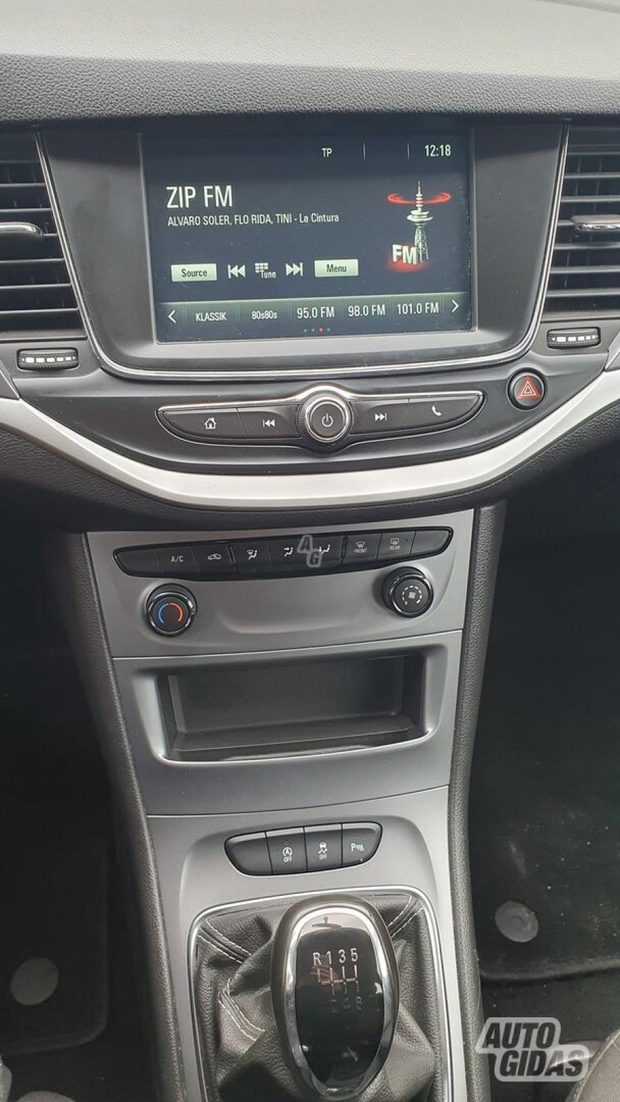 Balts Opel Astra 2018 Šilutė, ar dzinēja tilpumu 1.60 L un nobraukumu 172 tūkst. km par 6300 €, foto 11 vietnē AUTOMOTO.COM.LV
