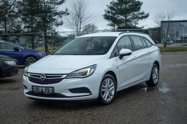 White Opel Astra 2018 in Liepaja, with an engine capacity of 1.60 L and mileage of 198 thousand km for 8850 €, photo 1 on AUTOMOTO.COM.LV