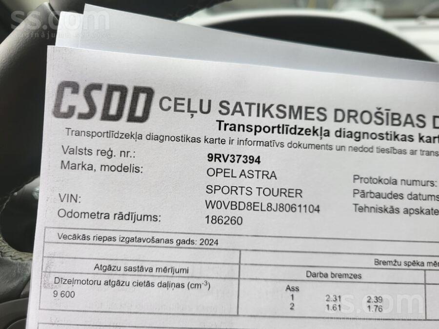 Белый Опель Астра 2019 в Елгава, объемом двигателя 1.60 л и пробегом 186 тыс. км за 6790 €, фото 30 на AUTOMOTO.COM.LV