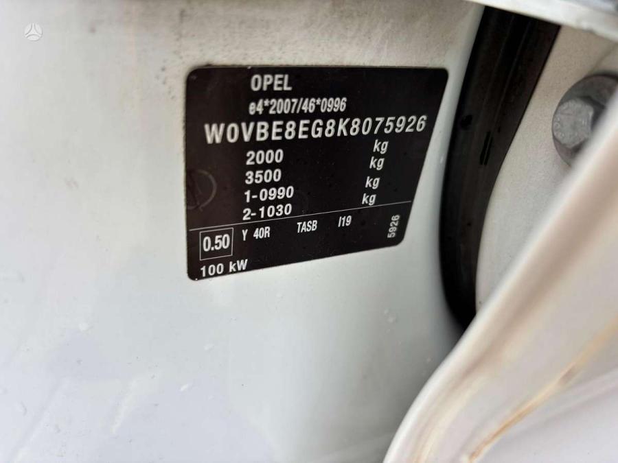 Balts Opel Astra 2019 Telšiai, ar dzinēja tilpumu 1.60 L un nobraukumu 226 tūkst. km par 7999 €, foto 25 vietnē AUTOMOTO.COM.LV