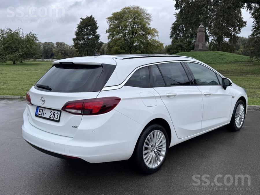 White Opel Astra 2019 in Riga, with an engine capacity of 1.60 L and mileage of 0 thousand km for 6950 €, photo 7 on AUTOMOTO.COM.LV