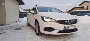 White Opel Astra 2021 in Vilnius, with an engine capacity of 1.50 L and mileage of 172 thousand km for 7700 €, photo  on AUTOMOTO.COM.LV