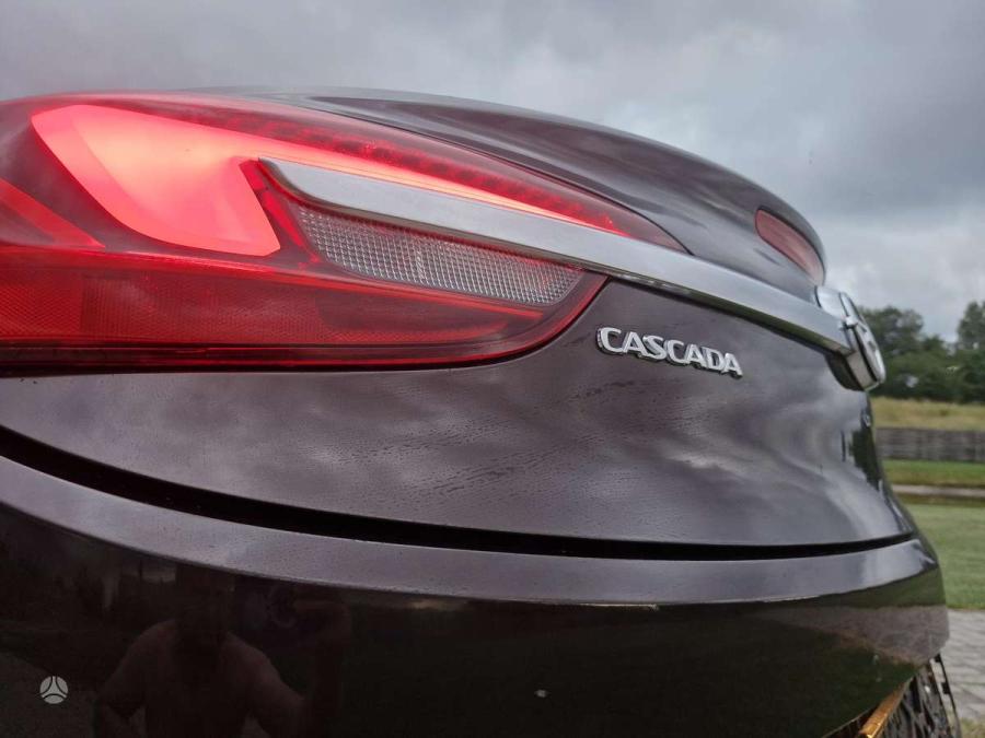 Brown Opel Cascada 2014 in Vilnius, with an engine capacity of 1.36 L and mileage of 145 thousand km for 5950 €, photo 18 on AUTOMOTO.COM.LV