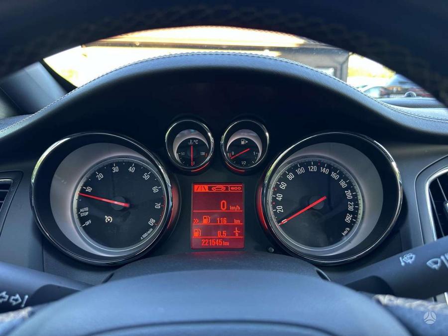 Grey Opel Cascada 2016 in Kaunas, with an engine capacity of 1.60 L and mileage of 220 thousand km for 7750 €, photo 21 on AUTOMOTO.COM.LV