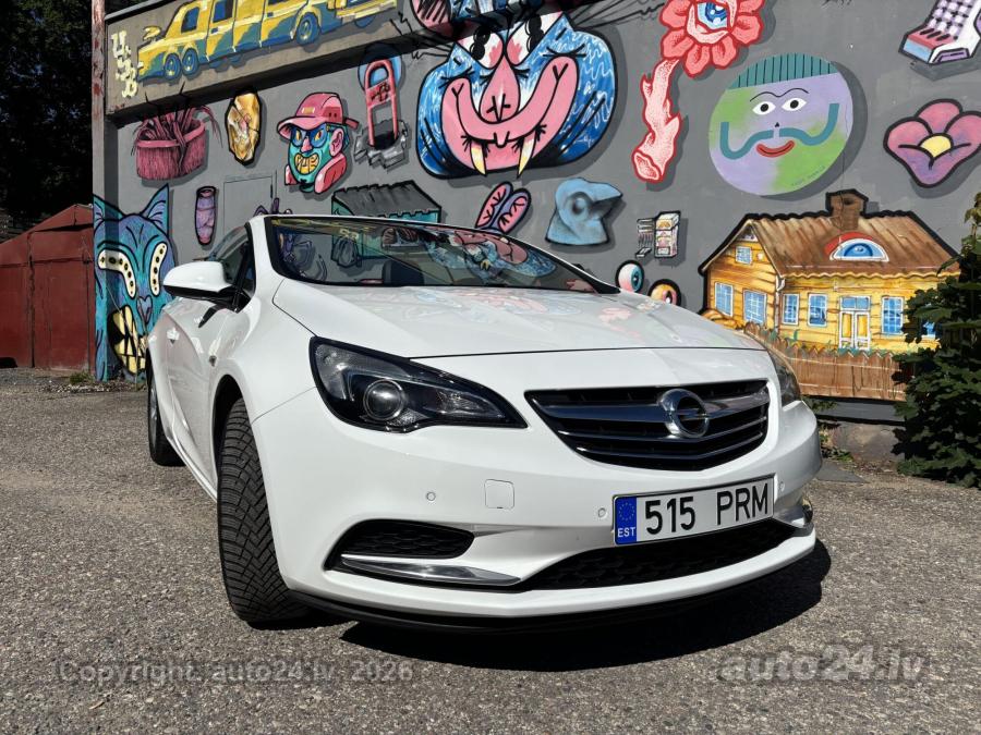 White Opel Cascada 2013 in Tallinn, with an engine capacity of 2.00 L and mileage of 282 thousand km for 7900 €, photo 5 on AUTOMOTO.COM.LV