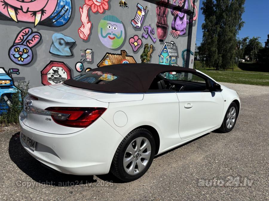 White Opel Cascada 2013 in Tallinn, with an engine capacity of 2.00 L and mileage of 282 thousand km for 7900 €, photo 8 on AUTOMOTO.COM.LV